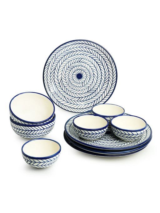 chevron dinner set