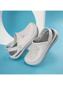 Buy Red Tape Men Solid Sage Blue Sliders Clogs (UK 6) Online