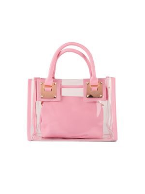 London Rag Handbags : Buy London Rag Pink Clear Handbag with Pouch ...