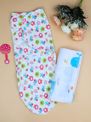 Buy Moms Home Muslin & Velcro Swaddle Online
