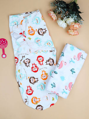 Buy Moms Home Muslin & Velcro Swaddle Online