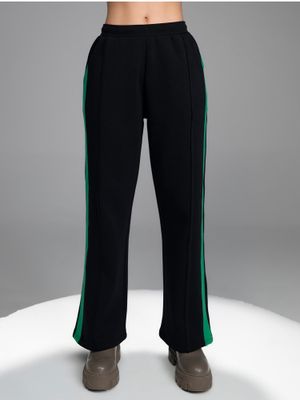 Buy EDRIO Black Colorblock Trackpant (S) Online