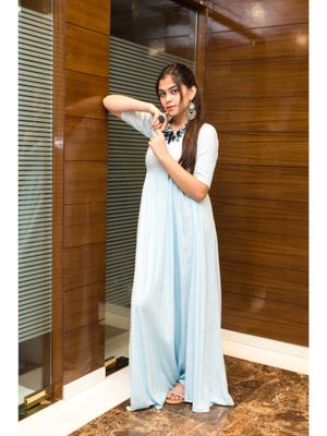 Buy SUTRA CLOTHING Ice Blue Tassel Dress (XS) Online