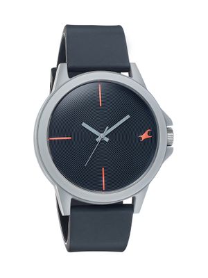 Buy Fastrack Tees New Year 38024Pp61W Black Dial Analog Watch For ...