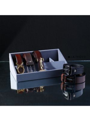 Buy La Trove Luxury Buckle Display Belt Tray for Premium Belts Online