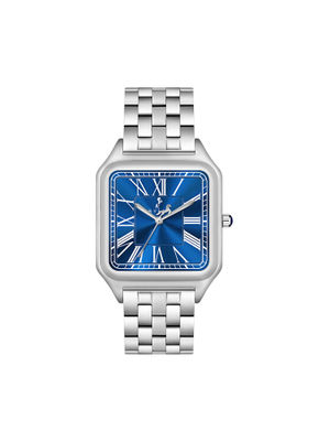 Buy Sylvi Men Blue Dial Square Analog Watch - 1037 Online