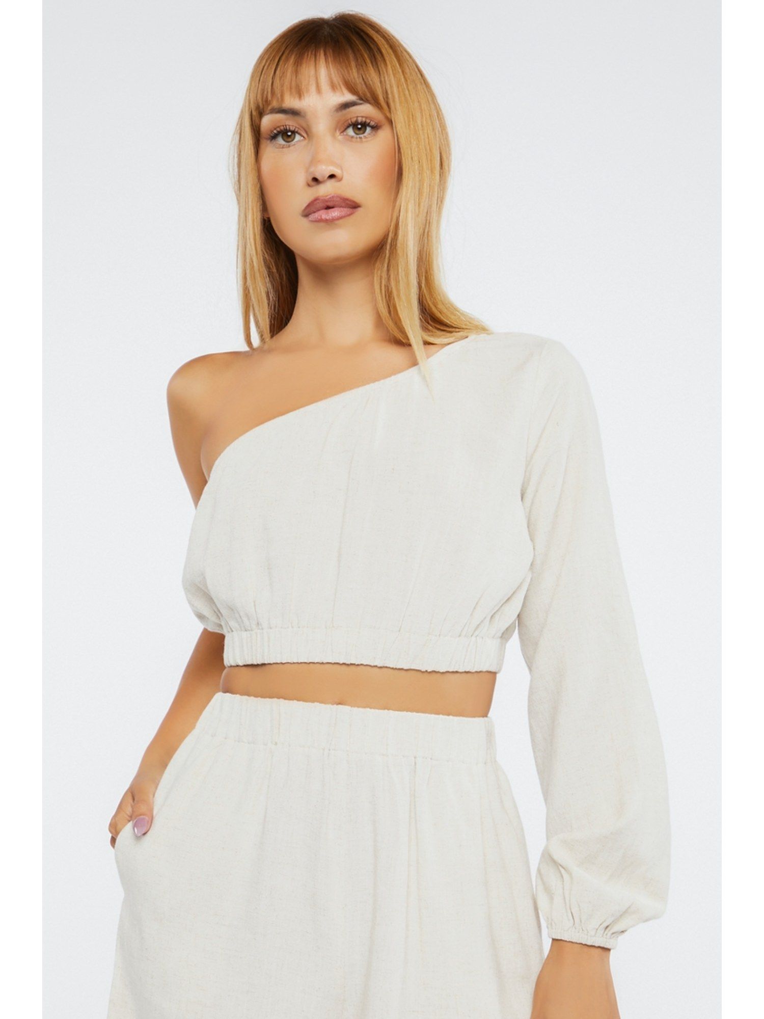 Buy Forever 21 Cream Solid 2 Piece Set of 2 Online