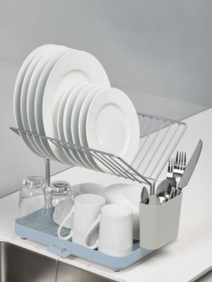 Buy Joseph Joseph Y-Rack Blue Dish Rack & Drain Board with Cutlery ...