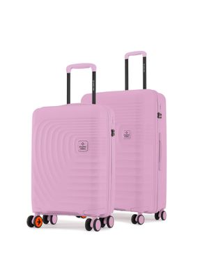 Buy Nasher Miles Boston Pink Hard-Sided Polypropylene Trolley Bag (Pack ...