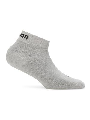 Buy Puma Quarter Unisex Grey Socks (Pack of 3) Online