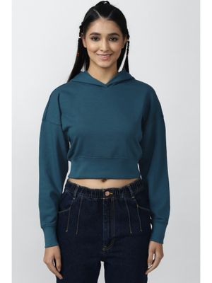 Forever 21 Hoodies and Sweatshirts : Buy Forever 21 Blue Solid ...