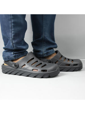 Buy NoStrain Mens Grey Waterproof Street Clogs (UK 6) Online