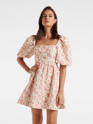 Buy Forever New Finley Gathered Front Mini Dress (L) Online