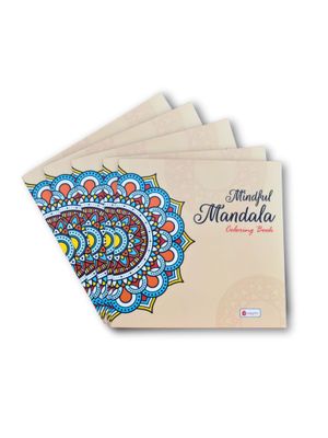 Buy Indigifts Mandala Art Book Set Of 5, Coloring Book For Adults Online