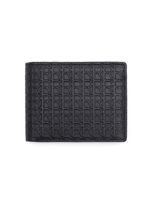 Buy Rare Rabbit Cali Dark Black Leather Wallet Online