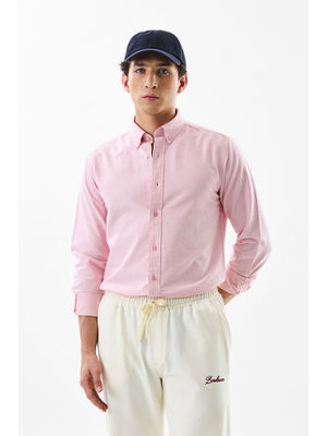 Buy Snitch Pink Solid Regular Fit Shirt (XS) Online