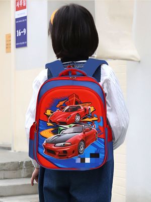 Buy SYGA Kids Car Cartoon Backpack - Sky Blue Online