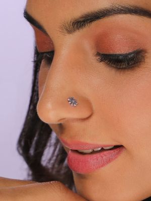 GIVA naths_nose_rings_silver_jewellery : Buy Avni by Giva Oxidized ...