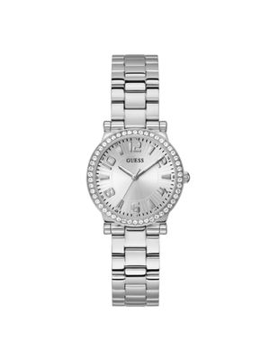 Buy Guess Women Fawn Silver Round Dial Analog Watch - GW0686L1 (M) Online