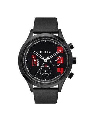Buy Helix Men Black Round Dial Analog Watch - TW003HG28 (M) Online