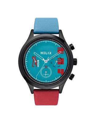 Buy Helix Men Blue Round Dial Analog Watch - TW003HG29 (M) Online