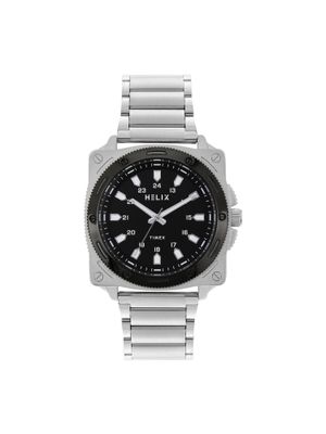 Buy Helix Men Black Round Dial Analog Watch - TW062HG03T (M) Online