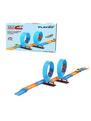Buy Playzu Pull Back Track Set-2 34 Pieces (6+ Years) Online