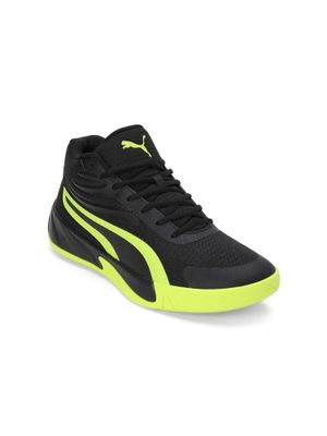 Buy Puma Court Pro Unisex Black & Green Basketball Shoes (UK 3) Online