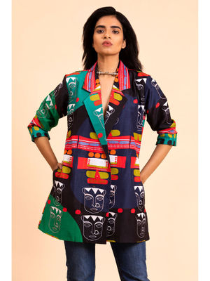 Buy UDD DESIGN Fomo Multi-Color Printed Jacket (S) Online