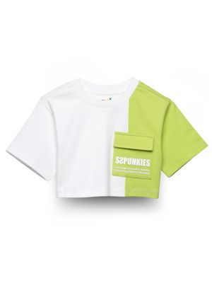 Buy Spunkies Fashionable Cut & Sew Half-Sleeved 100% Cotton T-Shirt Online