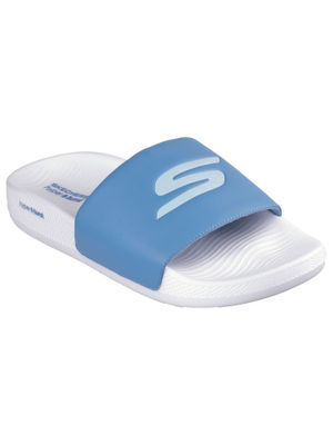 Buy SKECHERS HYPER SLIDE - DERIVER Sliders Blue & White Online