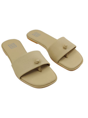 Buy Postcard Solid Beige Flats Online