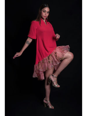 Buy Seesa Bittersweet Dress with Printed Ruffles Online