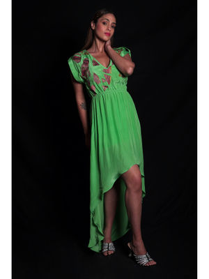 Buy Seesa Absinthe Green Asymmetric Dress Online