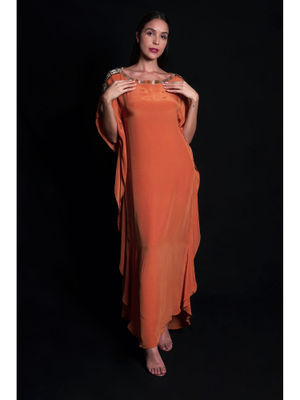 Buy Seesa Sundial Geometric Embroidered Kaftan Dress Online