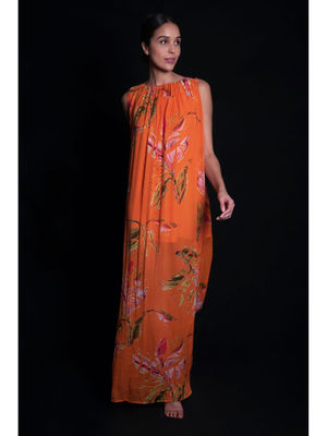 Buy Seesa Sundial Floral Crinkled Dress Online
