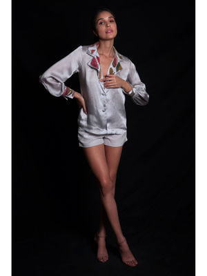 Buy Seesa Lunar Rock Applique Embroidered Top Online