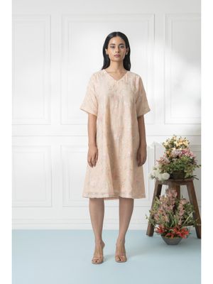 Buy SMRITI GUPTA Chanderi Embroidered Dress Online