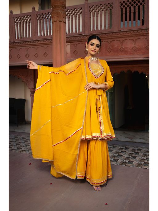 Buy Stylish Yellow Sharara Collection At Best Prices Online