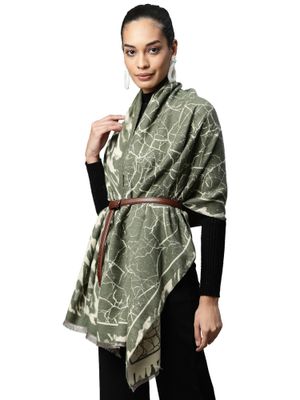 Buy Global Republic Women Abstract Two-Way Printed Green and White ...