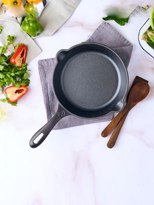 Buy Victoria Cast Iron Skillet Frying Pan Seasoned With 100% Kosher ...
