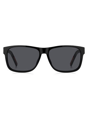 Buy Hugo Men Full UV Protected Grey Lens Rectangle Sunglasses ...