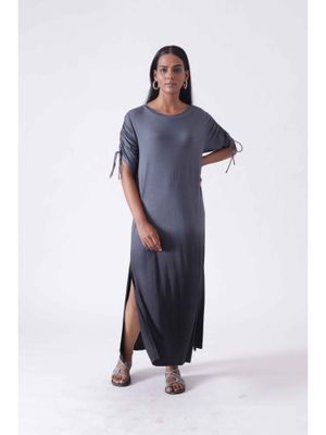 Mala Singh Maxi Dresses : Buy Mala Singh Paloma Grey Ombre Dyed Knit ...