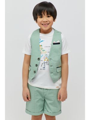 Buy One Friday Pastel Green Waistcoat Online