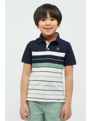 Buy One Friday Navy Blue Stripes T-Shirt online