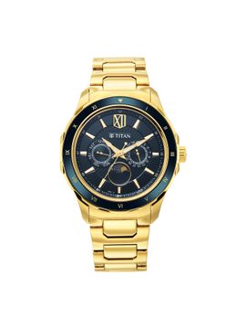 Golden Sports Watch In Blue Dial For Gents #fullpackage, 41% OFF