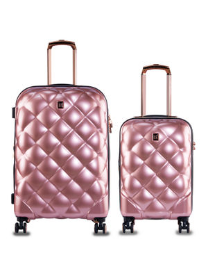 Buy It Luggage Rose Gold Solid Trolley Bag (Set of 2) Online