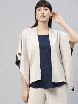Buy RAREISM Beige Solid Overlay (One Size) online