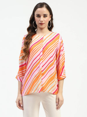 Buy Madame Multi-Color Striped Top (M) Online