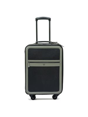 Buy Da Milano Genuine Leather Black Trolley Bag Online